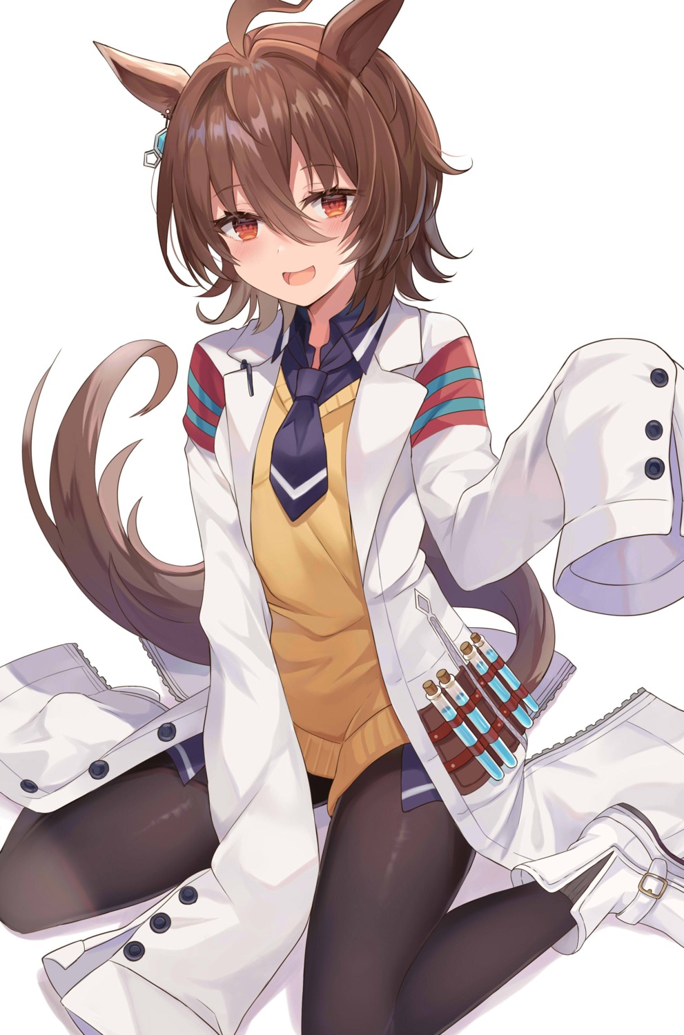 retsuto uma musume pretty derby agnes tachyon (umamusume) animal ears pantyhose sweater tail ...